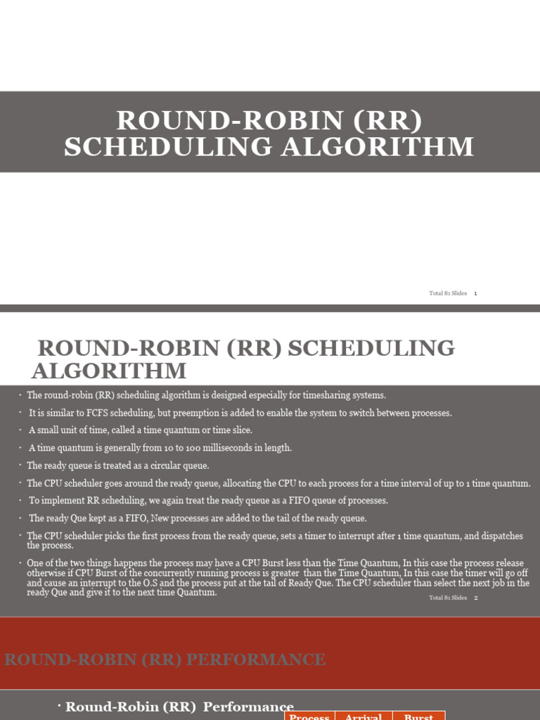Scheduling Algos RR Lect-7 Updated | PDF | Scheduling (Computing) | System Software