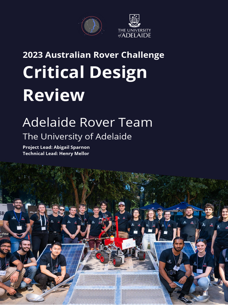 2023 Australian Rover Challenge Design Review | PDF | Graphical User ...