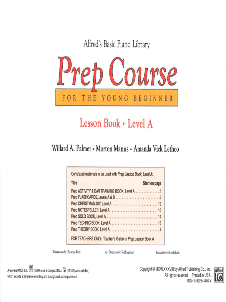 0 Lesson A - Alfred Prep Course | PDF