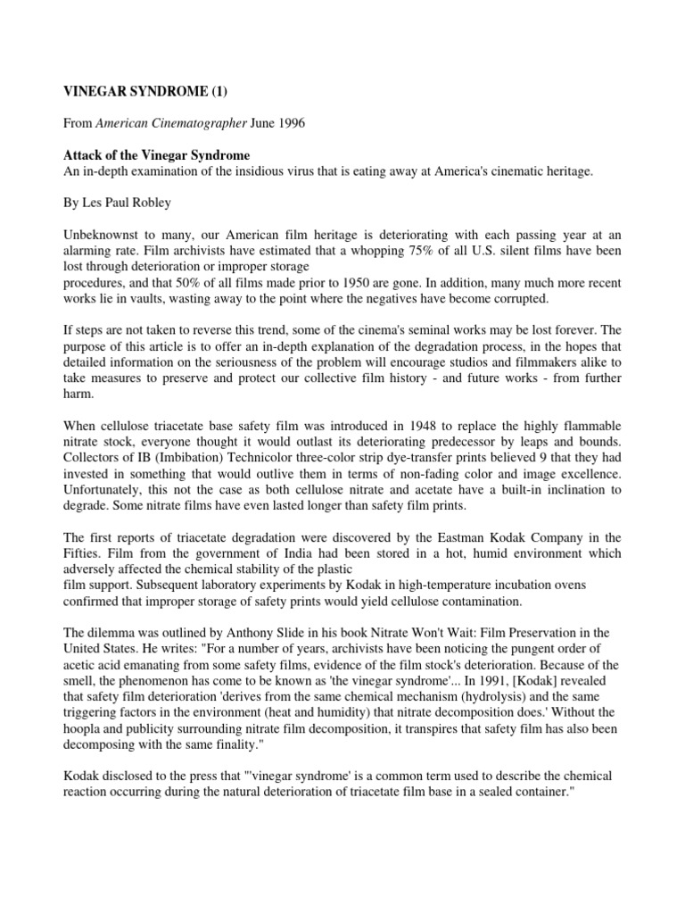 vinegar-syndrome-etc | PDF