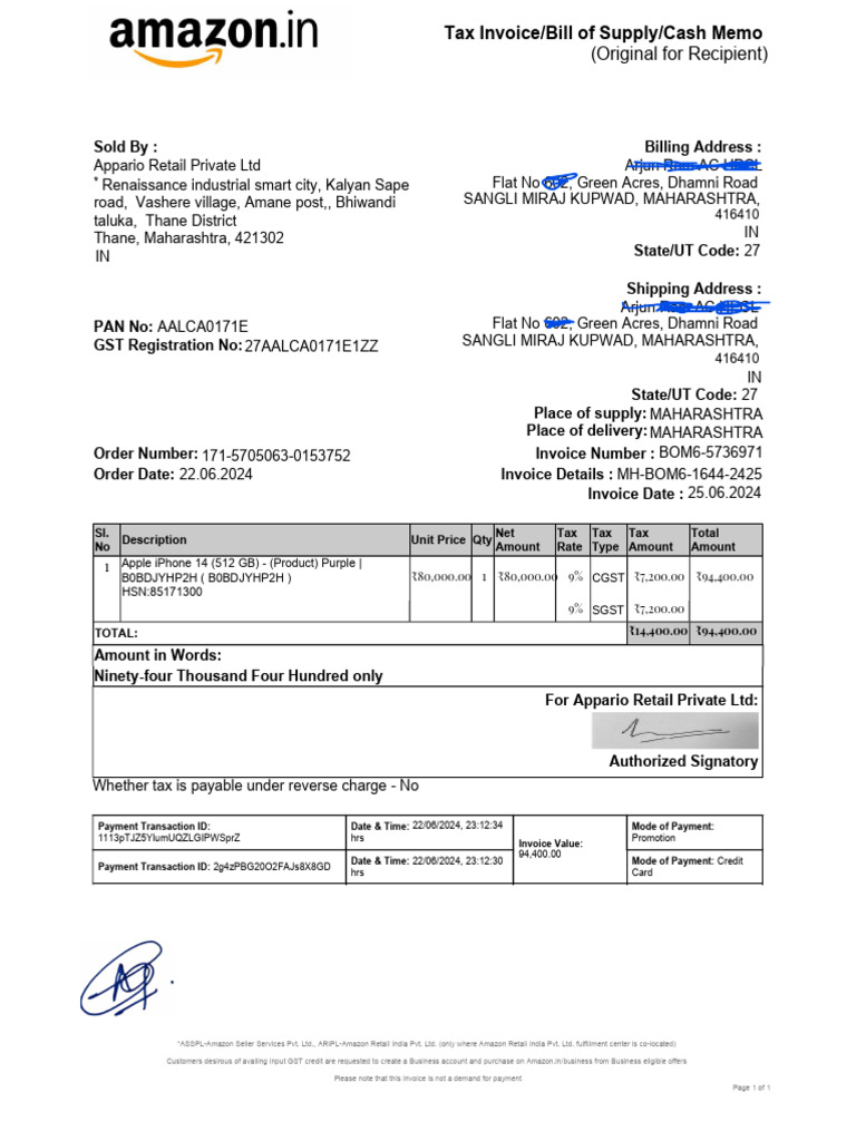 Iphone Invoice | PDF | Invoice | Economies