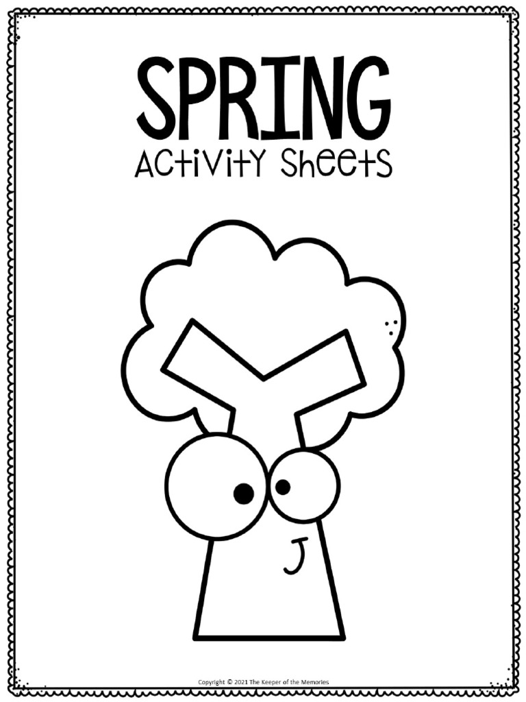 Spring Fine Motor Skills Worksheets | PDF