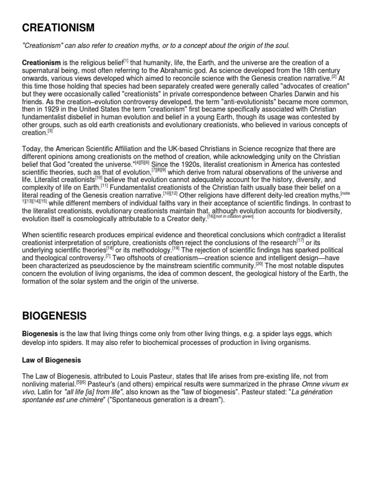 Orig. of Life | PDF | Creationism | Evolution