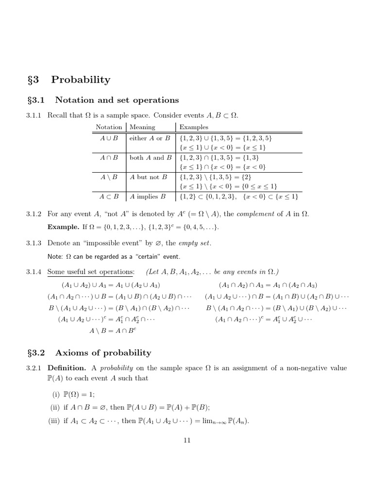 p3 Probability | PDF | Probability Theory