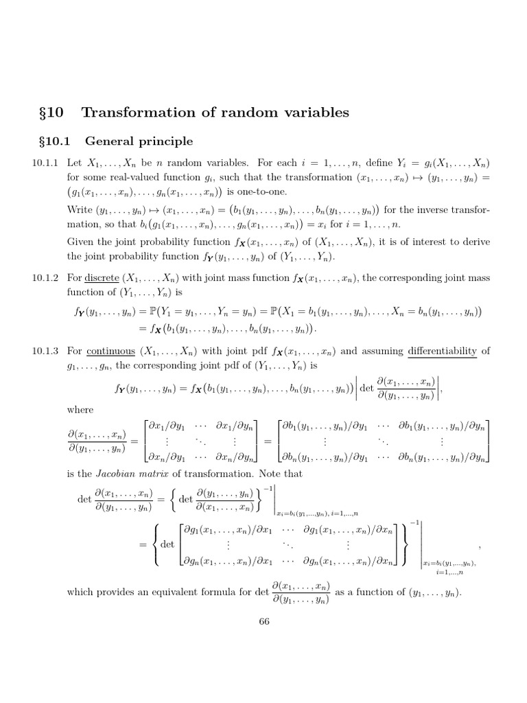 p10-Transformation of random variables | PDF | Probability Density ... p10-Transformation of random variables | PDF | Probability Density ...