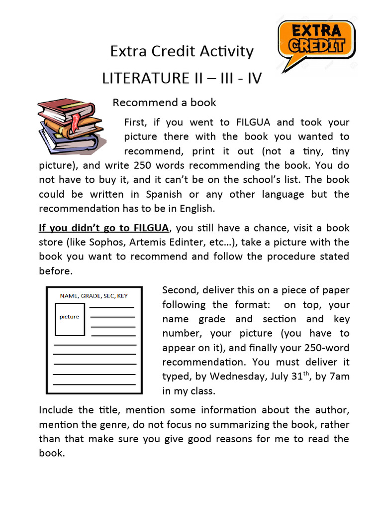 Extra Credit Activity | PDF