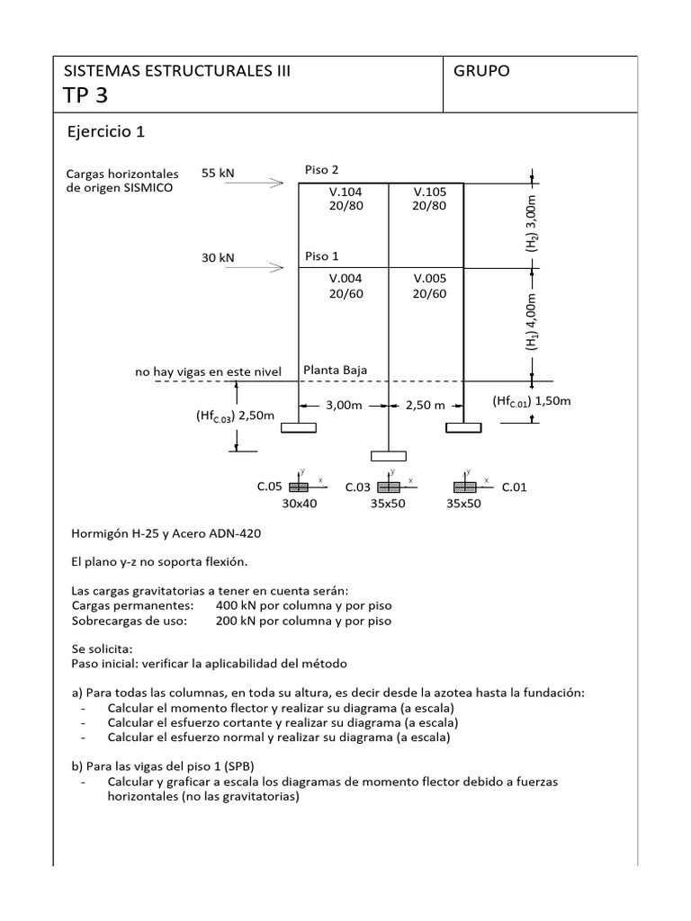 SEIII2023-TP03 Resuelto | PDF | Viga (Estructura) | Física Aplicada e ...