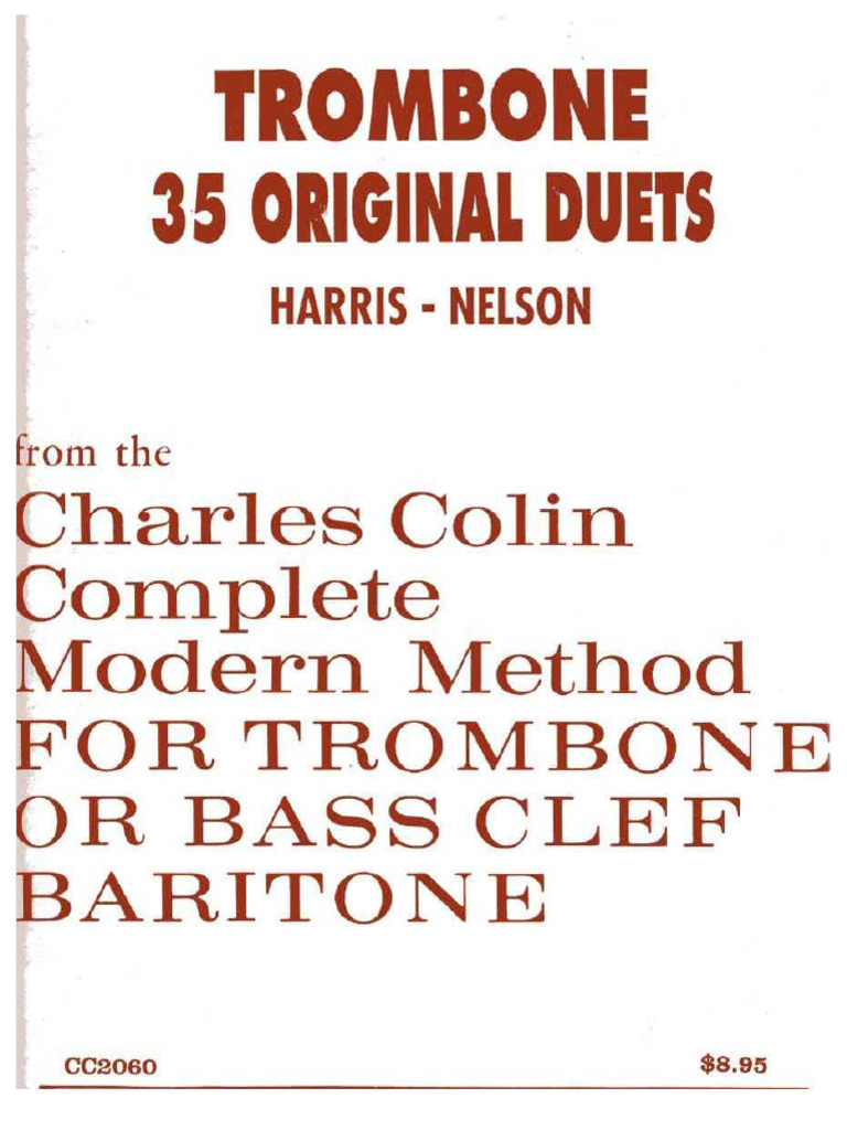 Harris Nelson 35 Original Trombone Duets From Charles Colin | PDF