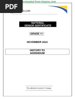 NW 11 History p2 QP Eng Nov 2024 | PDF | Apartheid | Nationalism