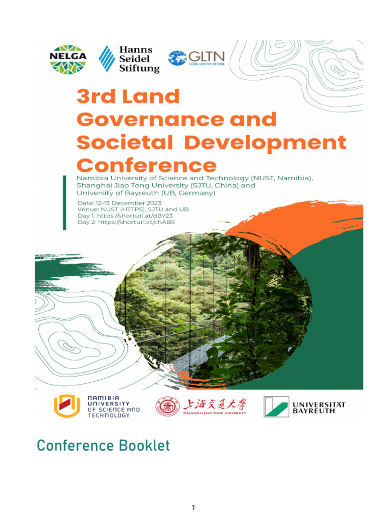 Conference Booklet | PDF | Governance | Food Security