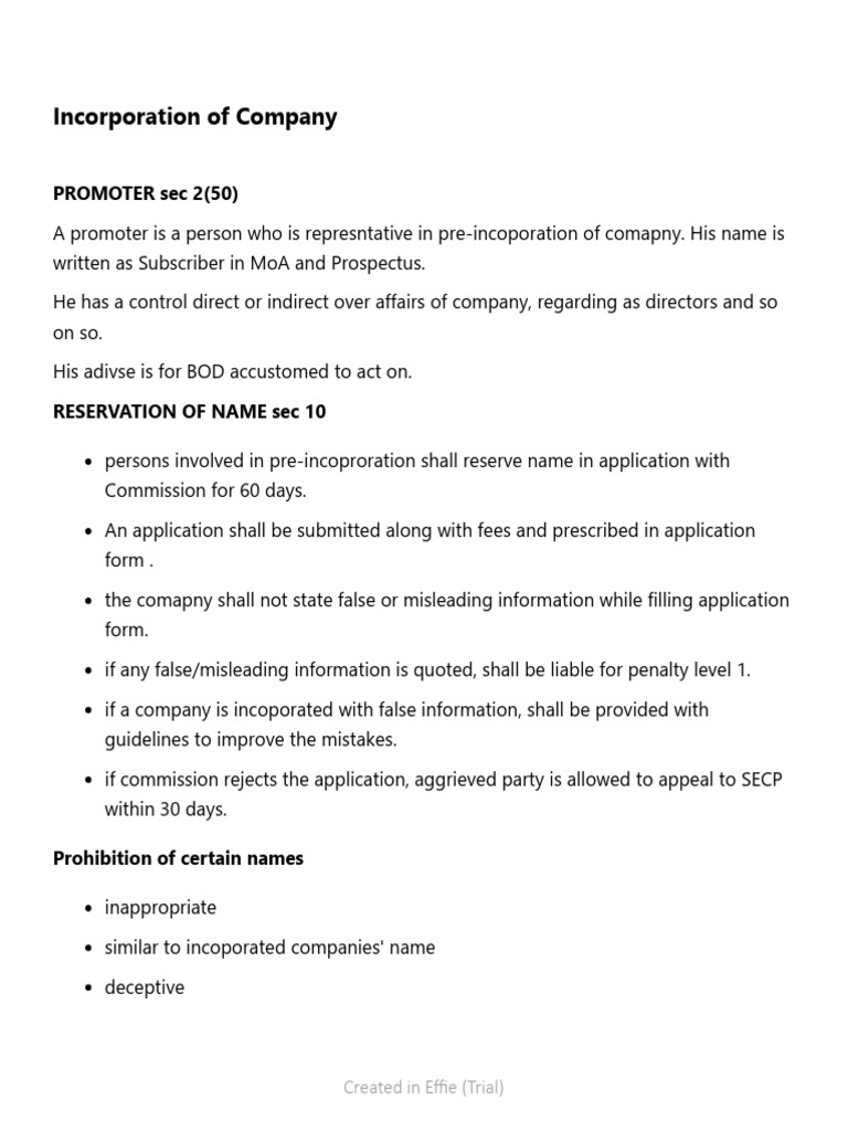 CGBLE Bullet Points by Rida Batool | PDF | Dividend | Liquidation