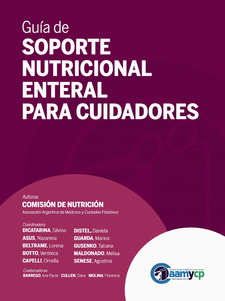 Guia de Soporte Nutricional Enteral para Cuidadores 2024 | PDF ...