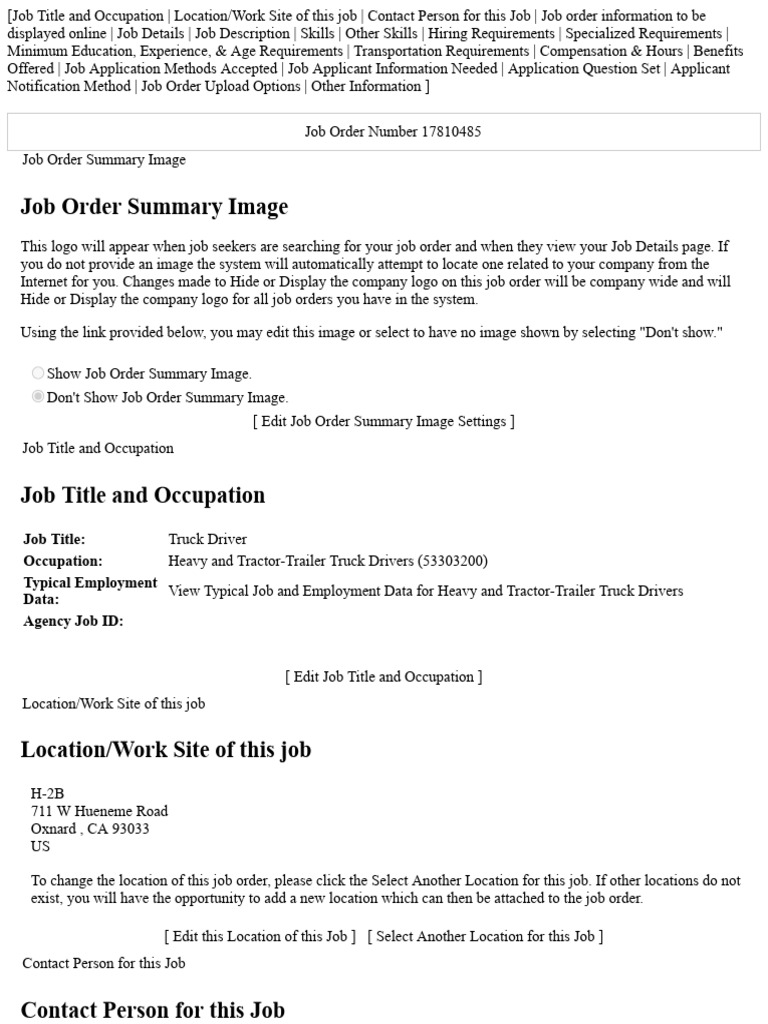 job_order | PDF | Employment | Overtime