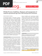 Guidelines for SGA and FGR Management | PDF | Fetus | Prenatal Development