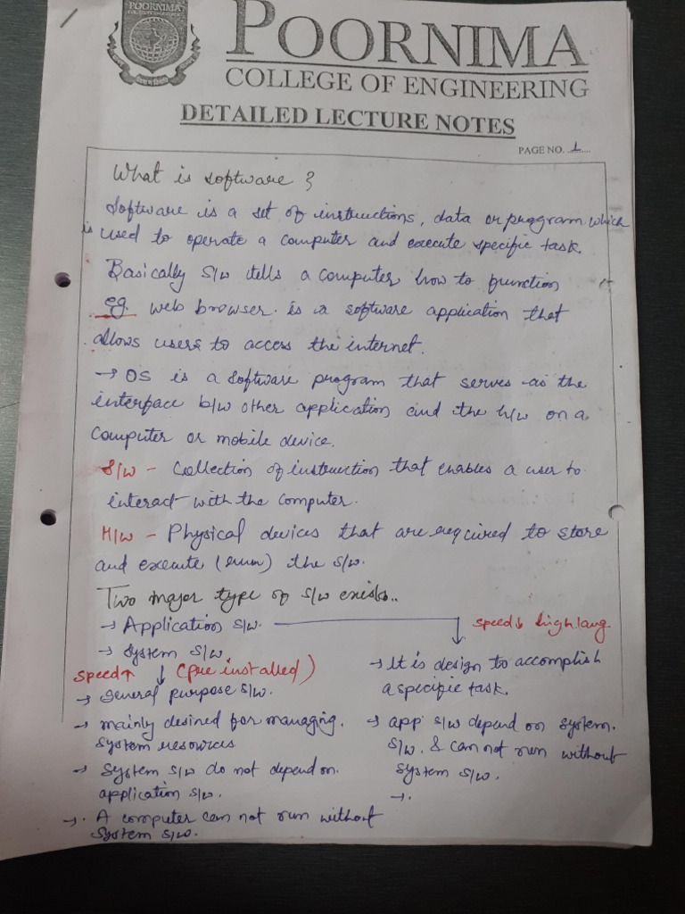 Software Introduction Notes | PDF