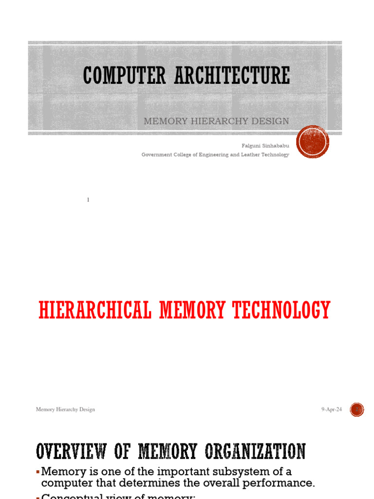 Memory Hierarchy | PDF | Random Access Memory | Computer Data Storage Memory Hierarchy | PDF | Random Access Memory | Computer Data Storage