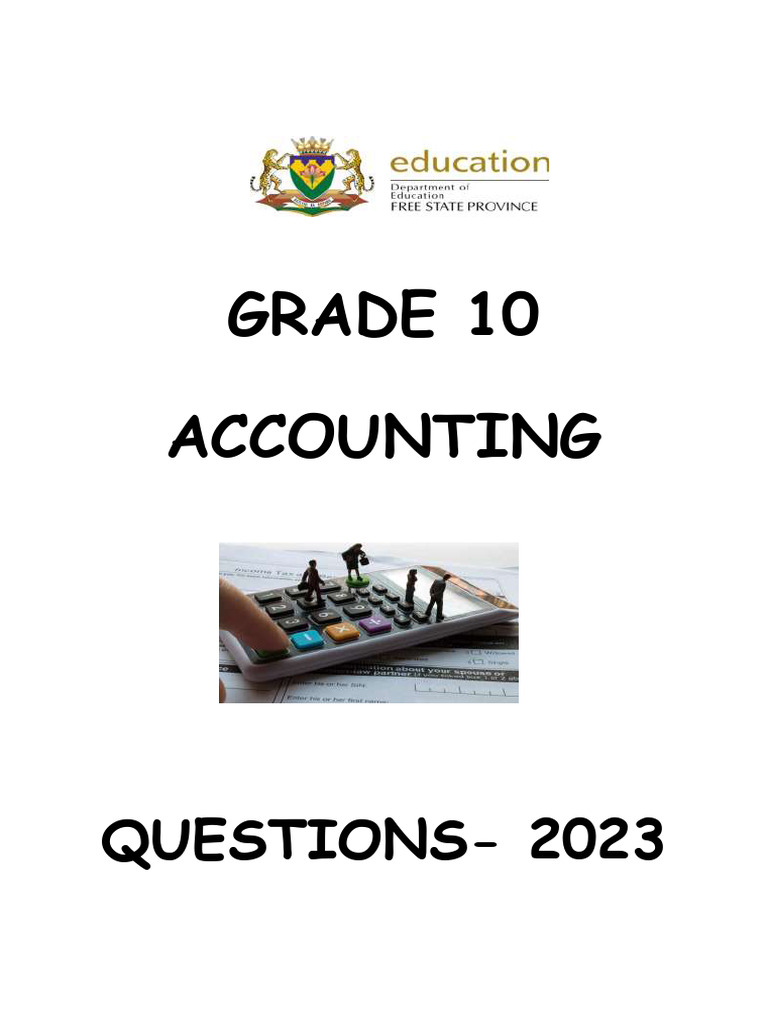 GR 10 Engels Questions | PDF | Debits And Credits | Banks