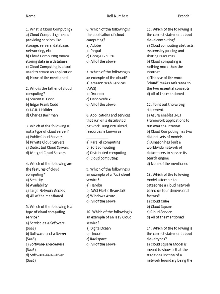 Cloud Computing 2 | PDF | Cloud Computing | Computing