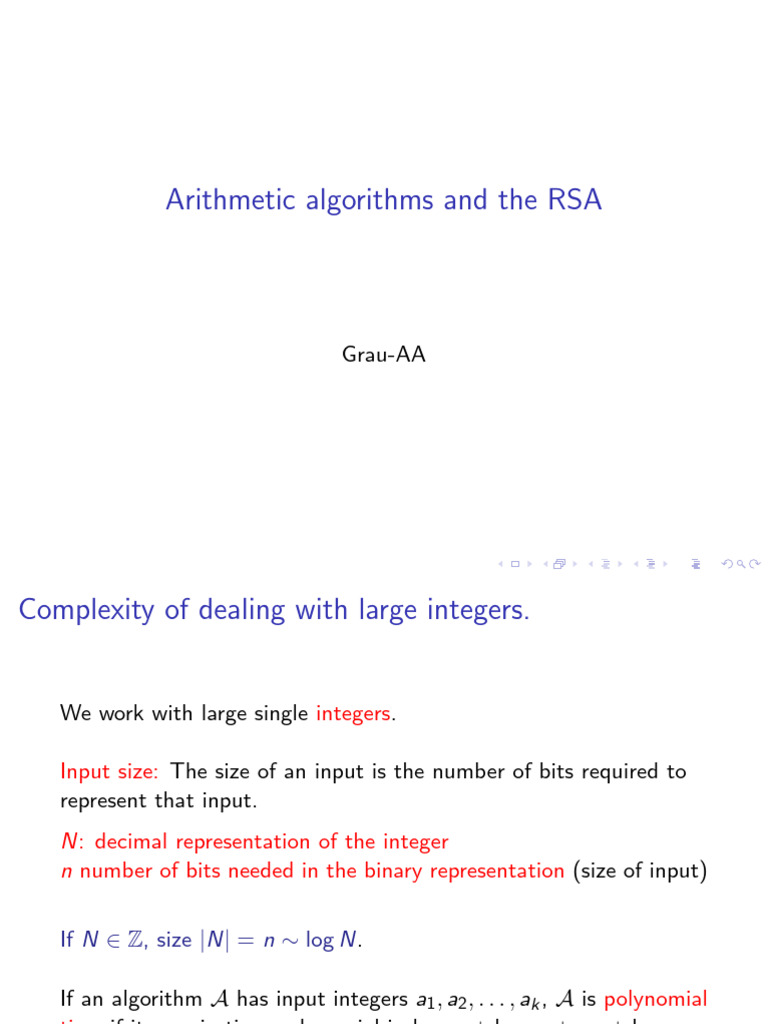 Aa3 (Rsa) | PDF | Mathematics | Arithmetic