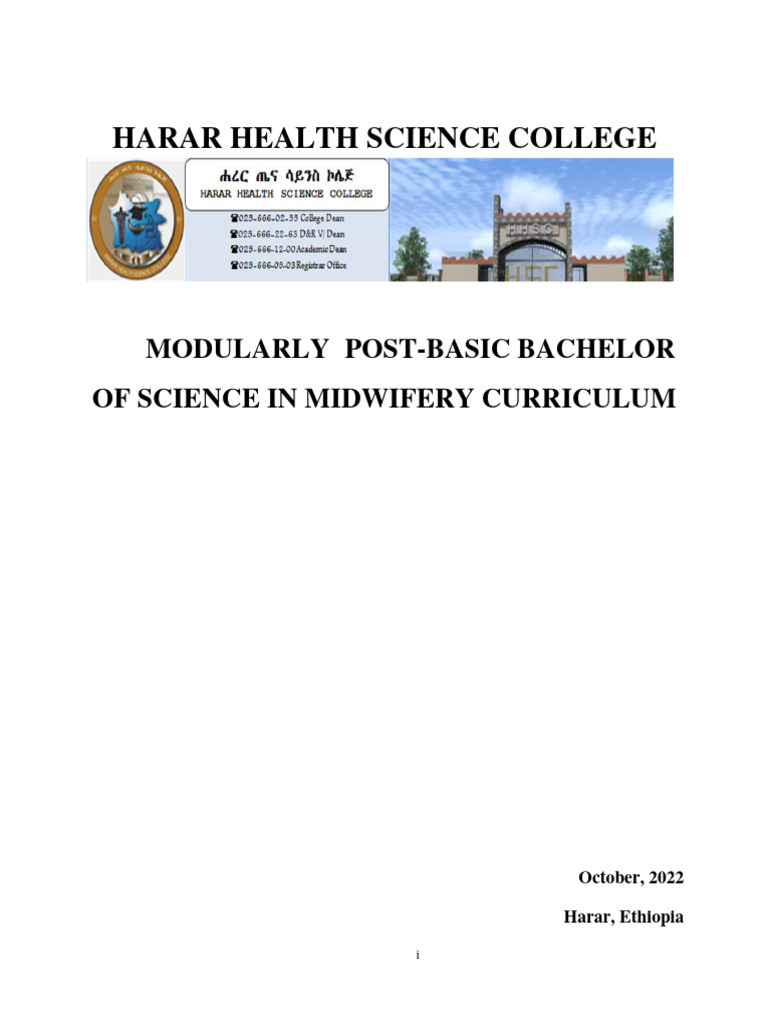 Final Post Basic Midwifery Curriculm of HHSC | PDF | Midwife | Midwifery