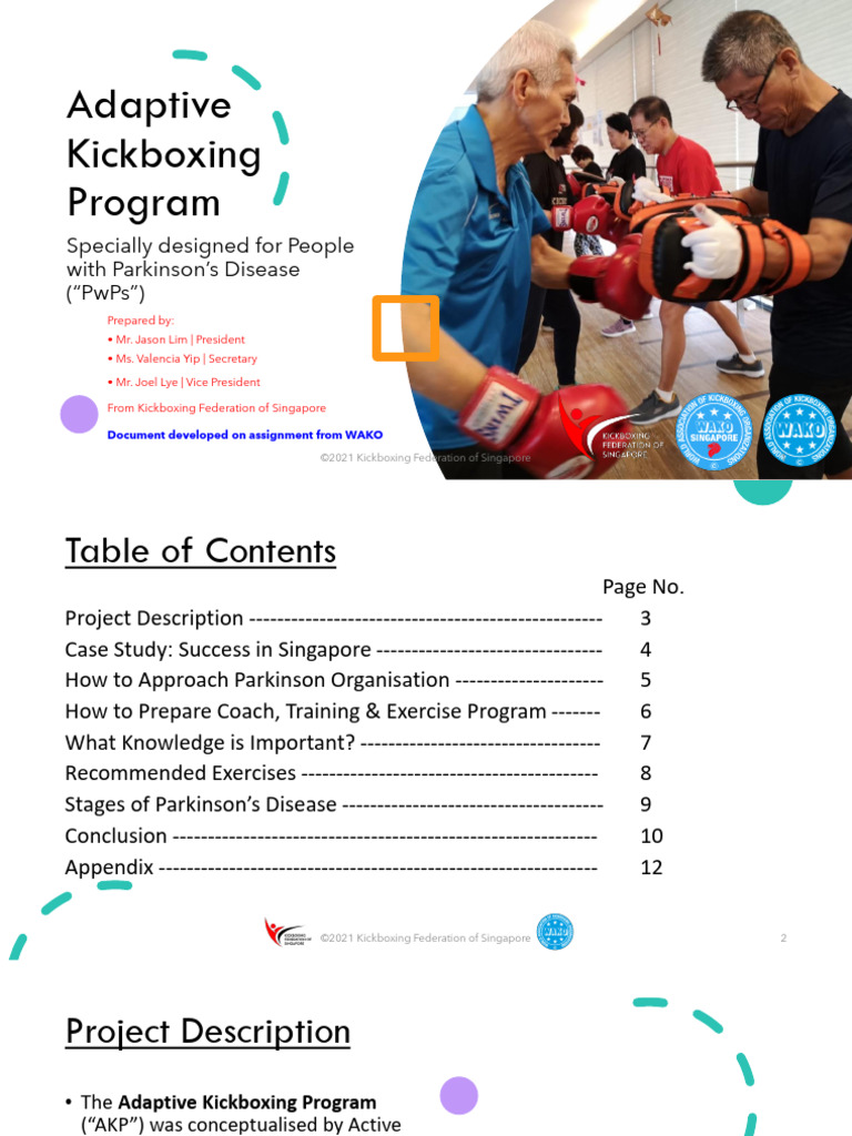 Program Deck Adaptive Kickboxing Program For WAKO | PDF | Balance ...