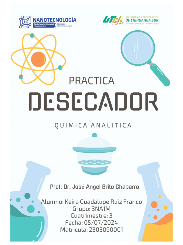 Practica - 3 - Desecador QA | PDF | Laboratorios | Perforar