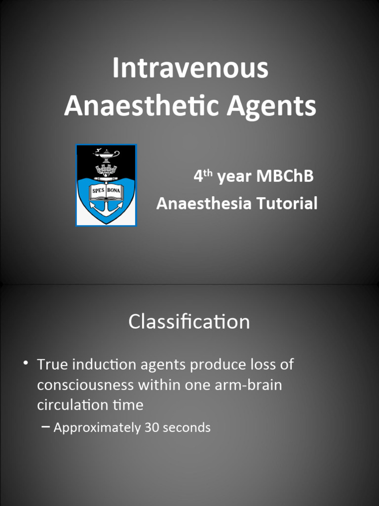 05 Intravenous Anaesthetic Agents | PDF | Midazolam | Pharmacology 05 Intravenous Anaesthetic Agents | PDF | Midazolam | Pharmacology