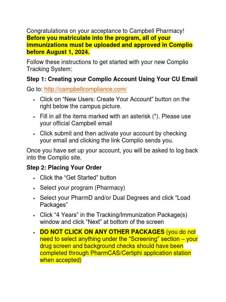 Complio Instructions | PDF | Computing | Software