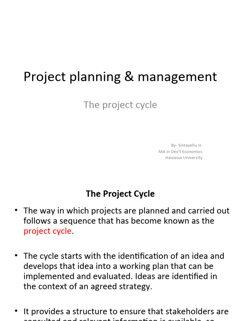 Understanding the Project Cycle Process | PDF | Evaluation | Sustainability