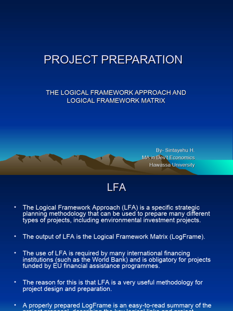 Lecture 3 Logframe | PDF | Risk