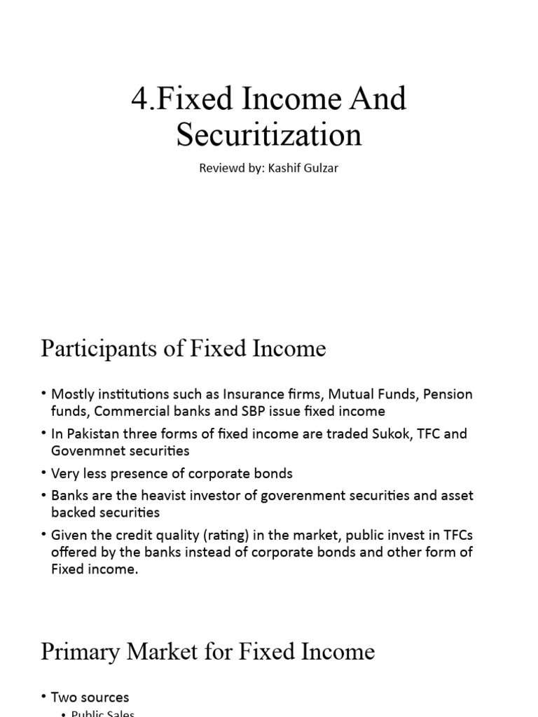 Money and Capital Markets | PDF | Fixed Income | Securitization