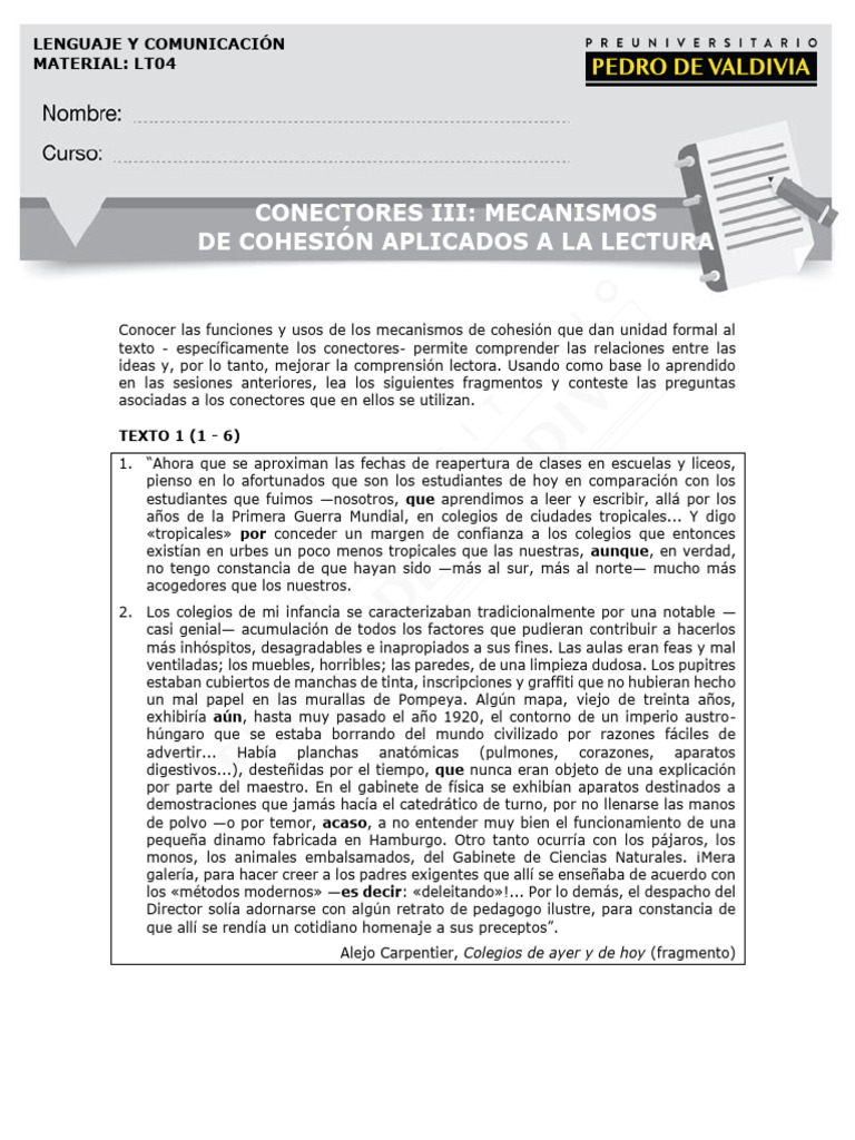 Guía 4 - Conectores III | PDF | Cambio climático | Gases de efecto invernadero