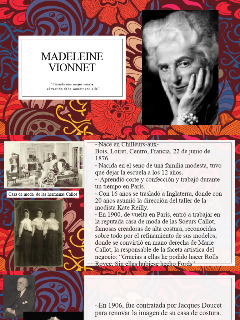 Madeleine Vionnet | PDF | Moda