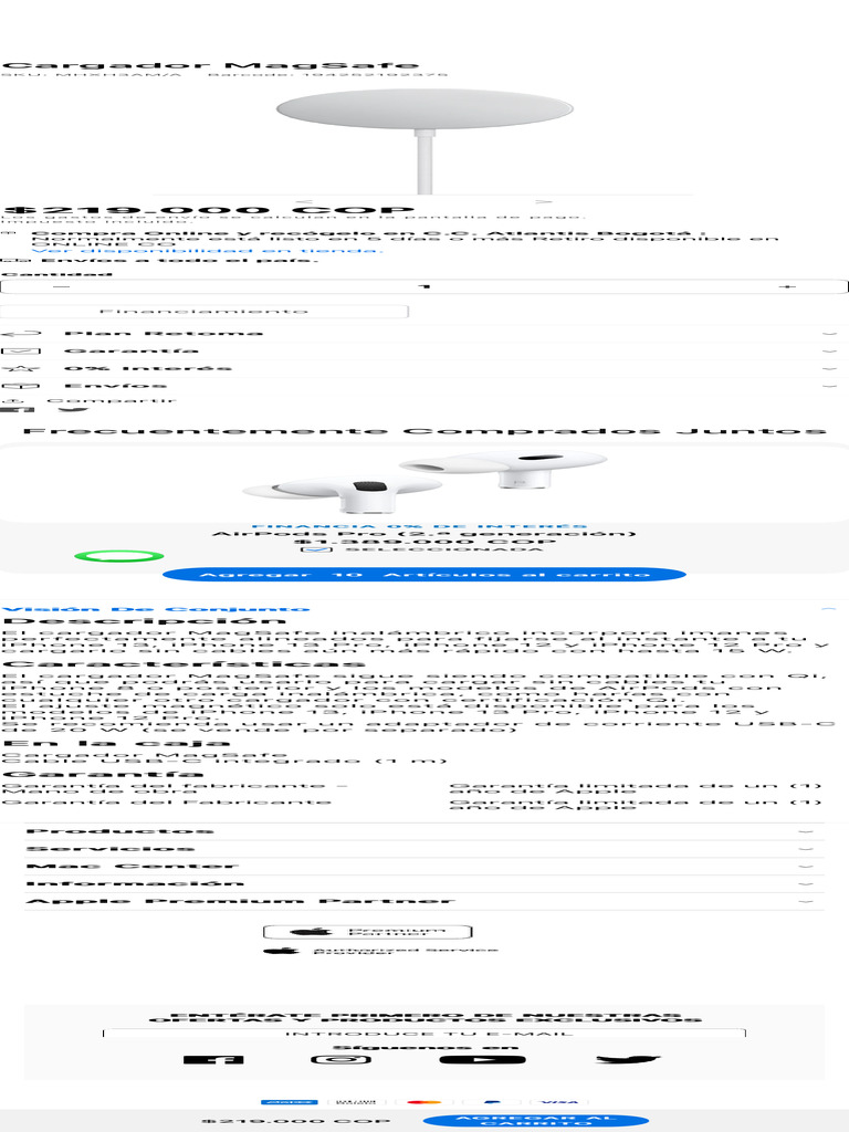 MagSafe Carga Rápida y Segura Mac Center Colombia | PDF | Yo telefono ...
