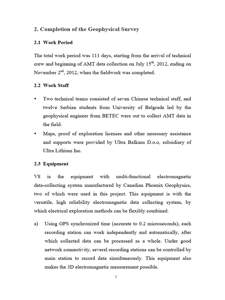 Pages From Geophysical Survey Report-AMT in Serbia | PDF | Polarization ...
