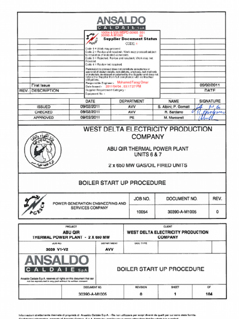 Boiler_Startup_procedure | PDF | Boiler | Pump