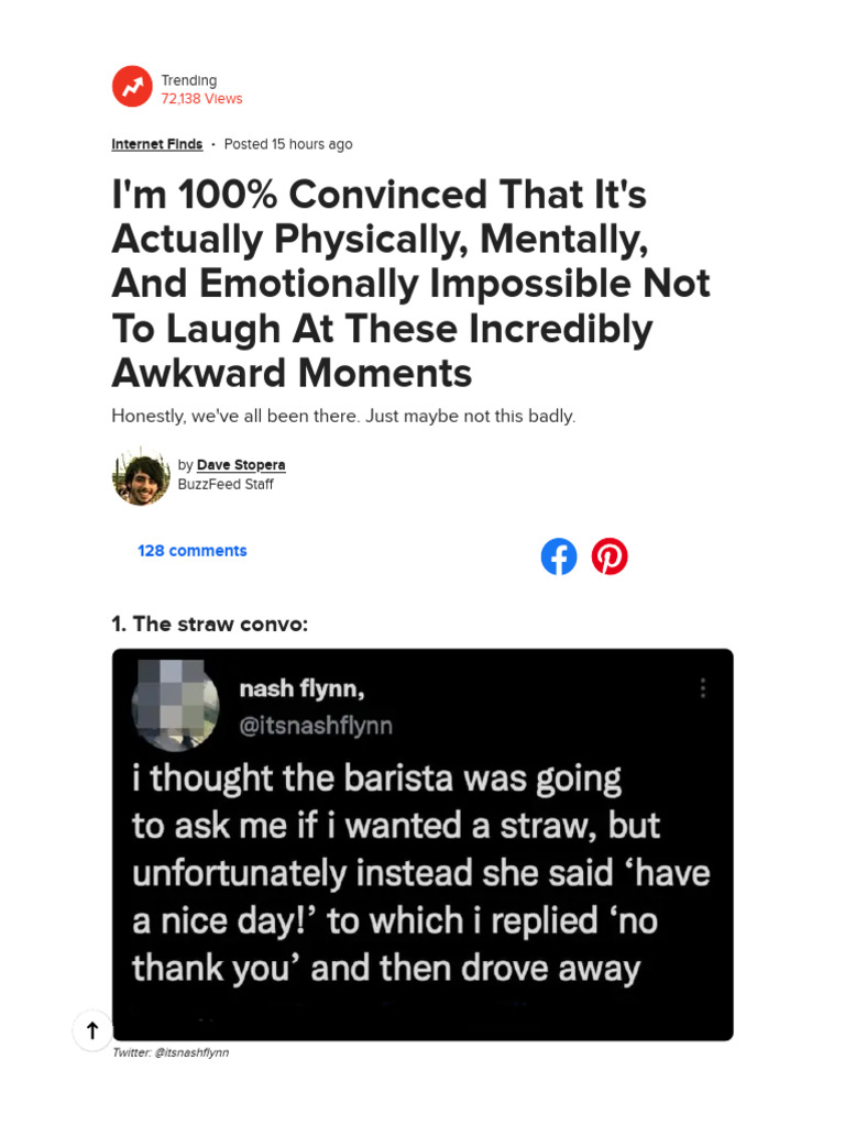 65 Painfully Awkward Conversations | PDF | Conversation