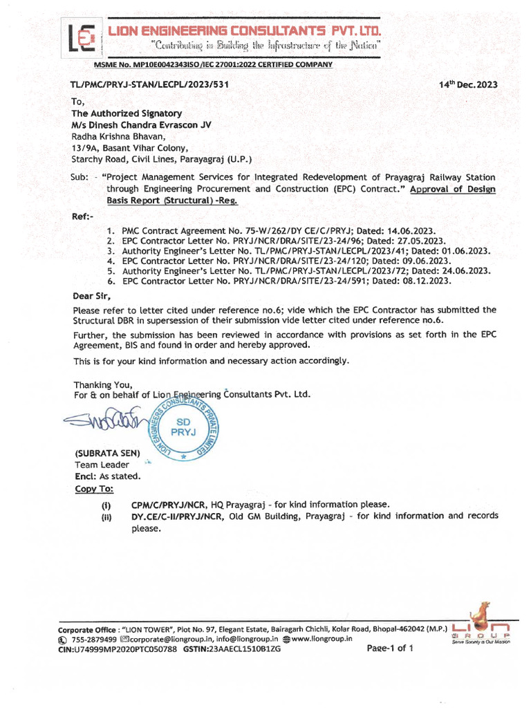 Prayagraj - Structural DBR | PDF