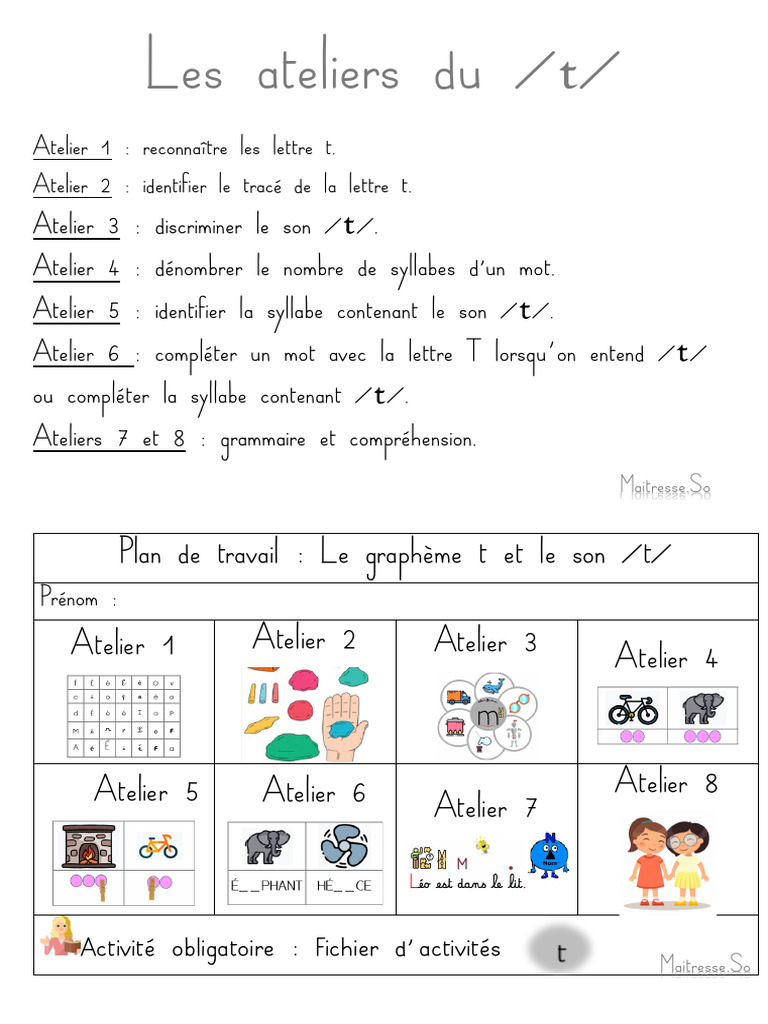 Ateliers d'apprentissage de la lettre T | PDF | Échecs | Théorie (échecs)