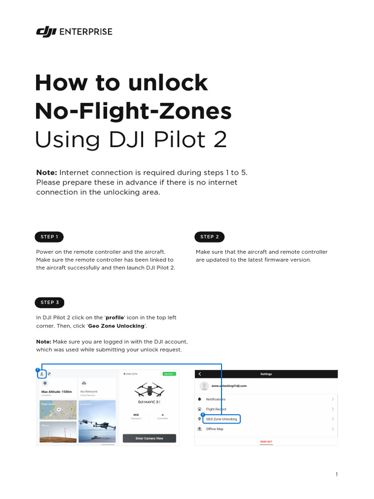Unlocking Steps For DJI Pilot 2 APP | PDF | System Software | Software