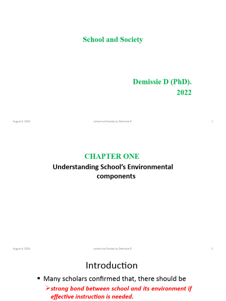 Unit 1 School | PDF | Society | Mind