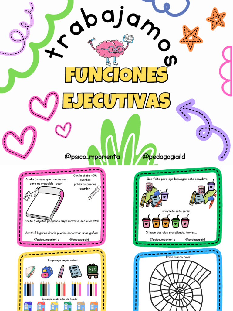Actividades de Funciones Ejecutivas para Niños | PDF | Color