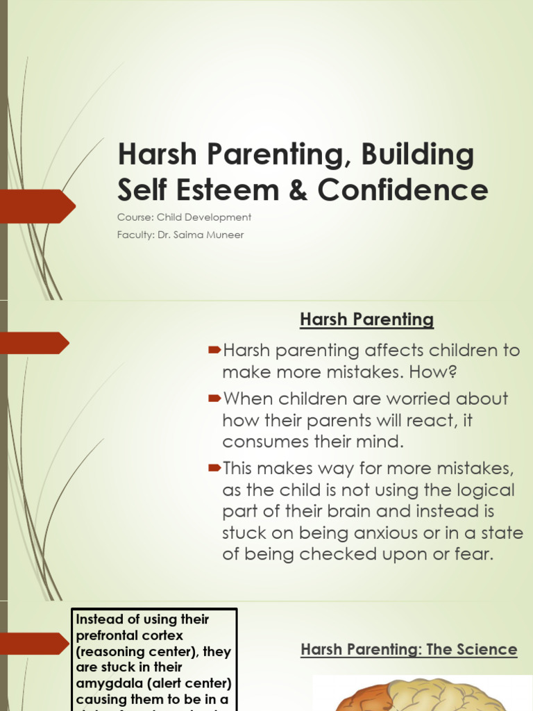 Harsh Parenting Effects & Confidence Building | PDF | Self Esteem ...