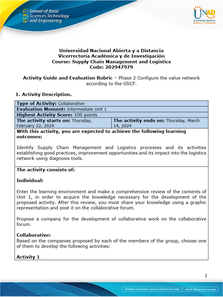 Activity Guide and Evaluation Rubric - Unit 1 - Phase 2 - Configure The ...