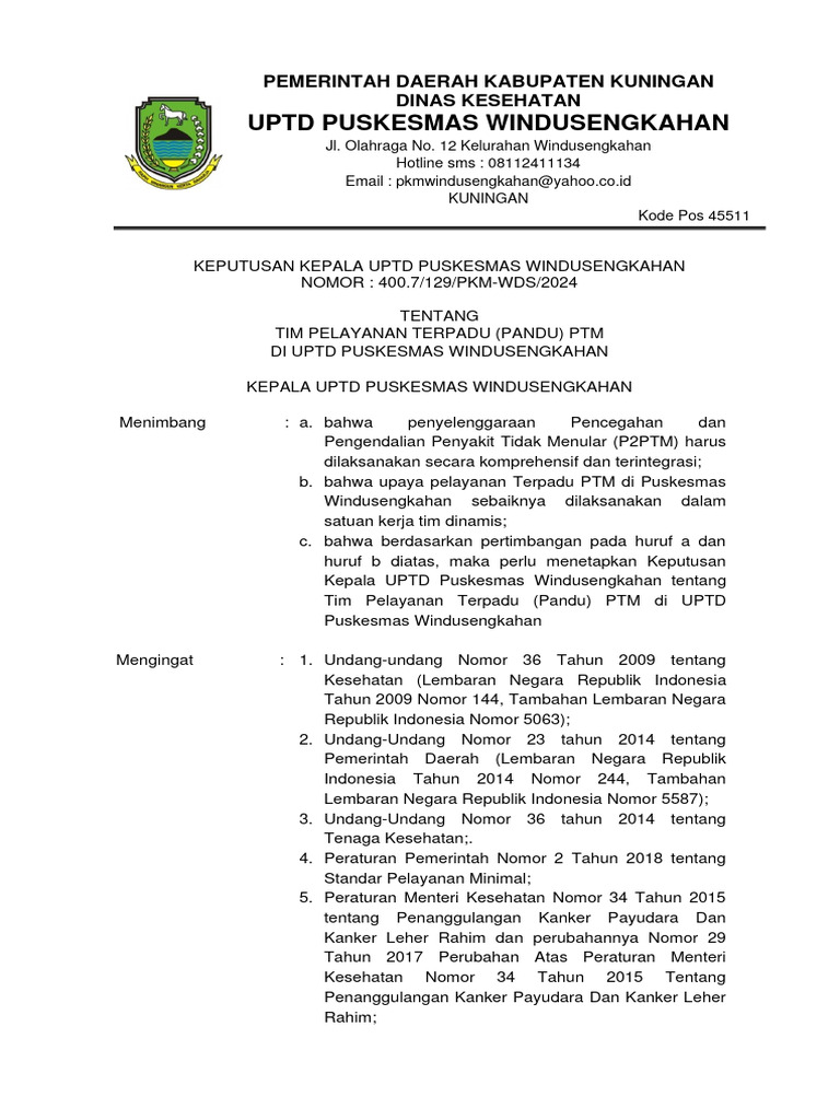 SK Tim Pandu PTM PKM Wds | PDF