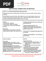 Lumbar Microdiscectomy Physical Therapy Post Op Protocol | PDF ...