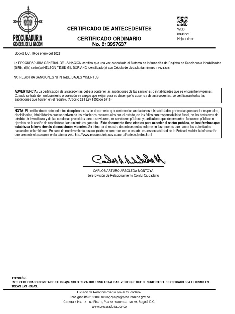 Certifica Do | PDF | Gobierno