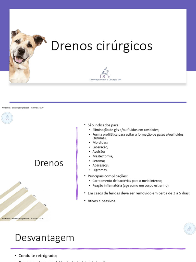 Uso de Drenos | PDF | Medicina Clínica | Especialidades médicas