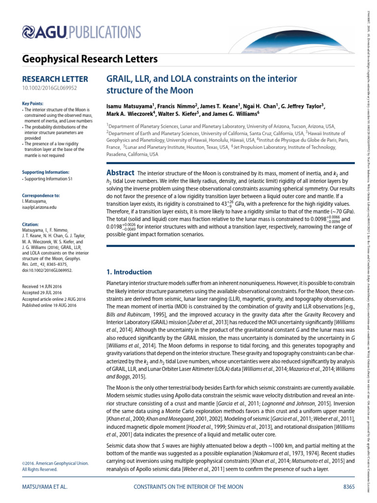 Jurnal LLR Helene Oktafiola | PDF | Geophysics | Moon