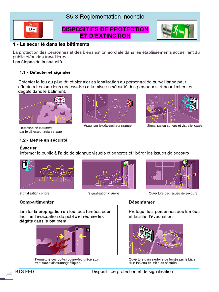 Cours15-La Securite Incendie | PDF | Feu | Lutte contre l'incendie